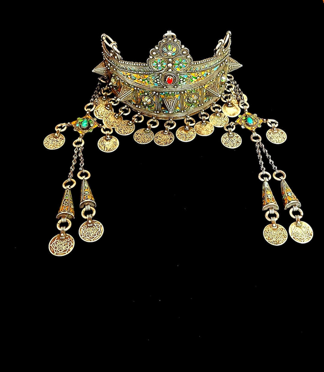 Rich and Exceptional Berber Ceremonial Crown in Silver – Email – Coral ...