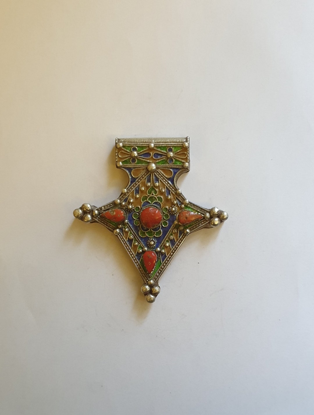Morocco - Mauritania - Rare Large Cross "boghdad" in Solid Silver ...