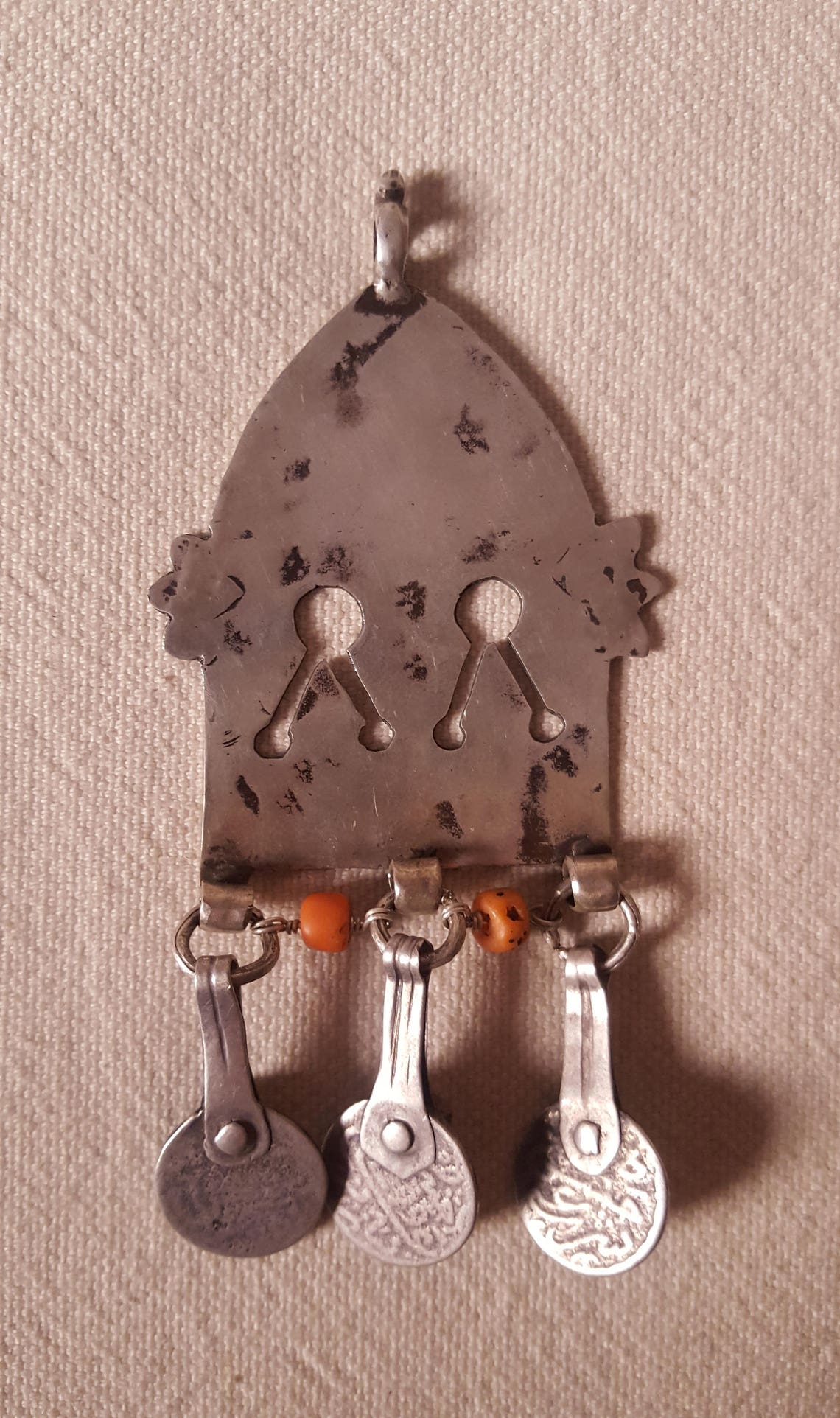 Morocco – Talisman – Amulet “gate of Paradis” Coral Beads and Ancient ...