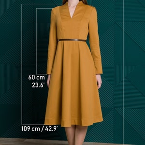 Modest Cocktail Dress With Sleeves, Elegant Wedding Guest Dress, Formal ...