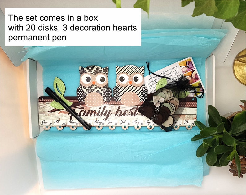 Birthday Family Calendar Family Kit Tropical Celebration - Etsy