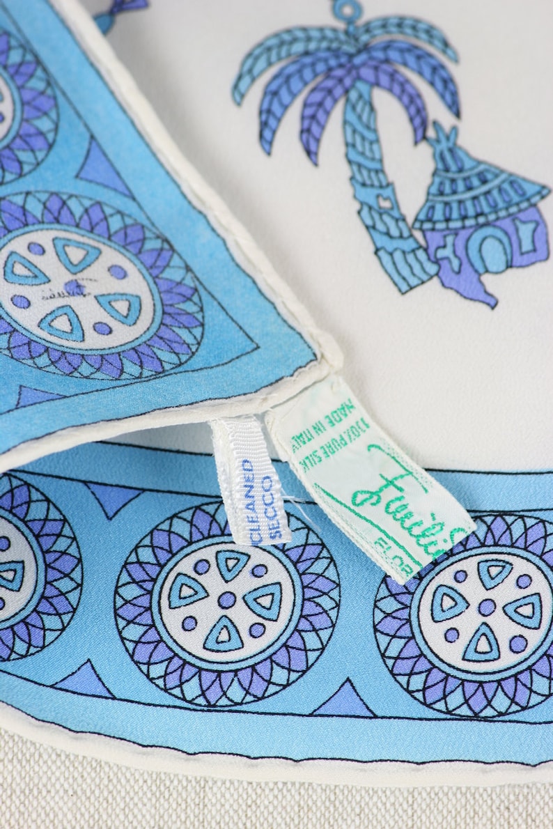 EMILIO PUCCI 1970s African-inspired Collection White and Blue - Etsy