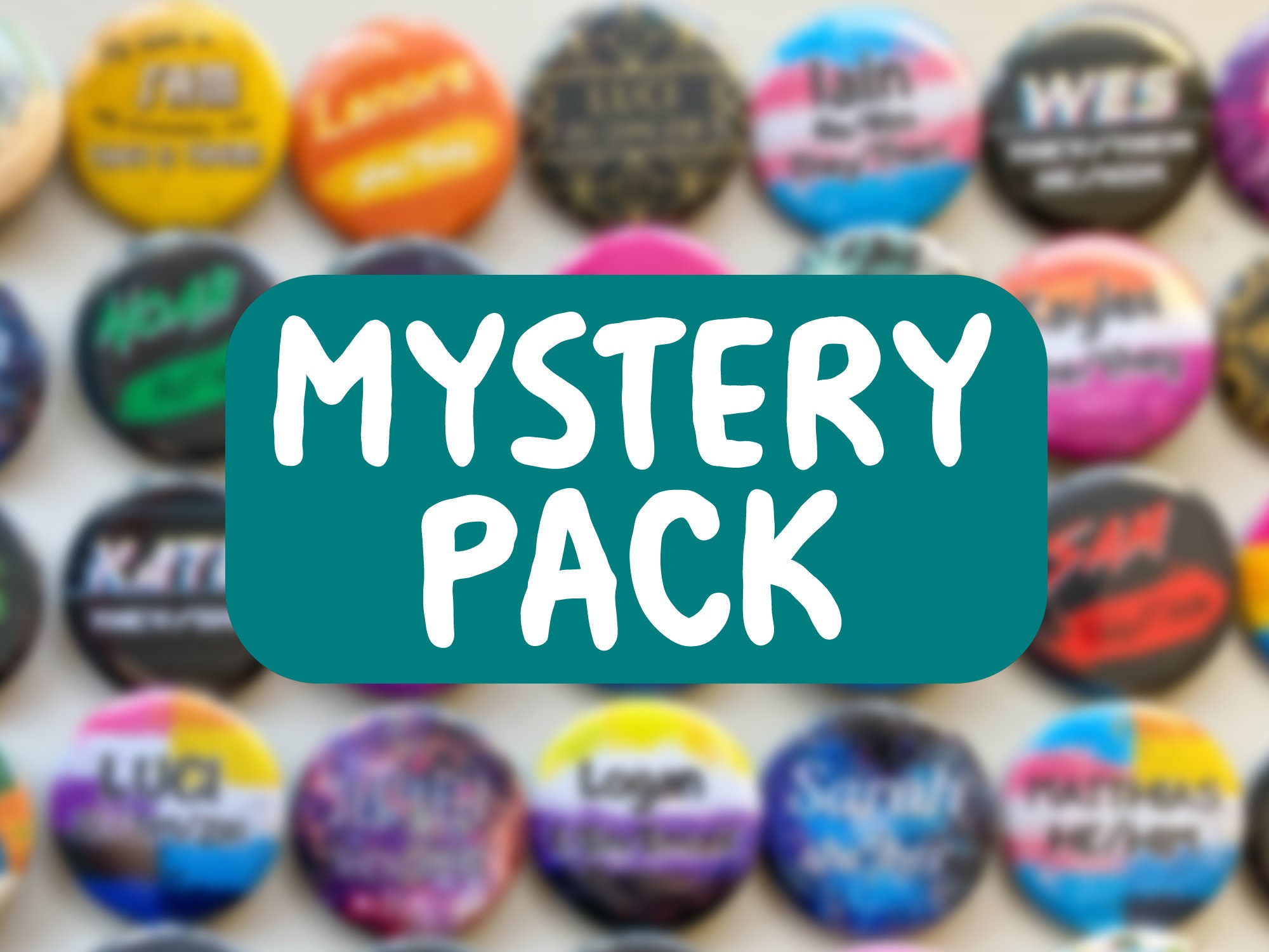 Mystery Pack A Surprise Selection of Custom Name and Pronoun - Etsy