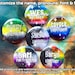 Cosmic Pride Flag Custom Name & Pronoun Buttons - Personalized Button ...