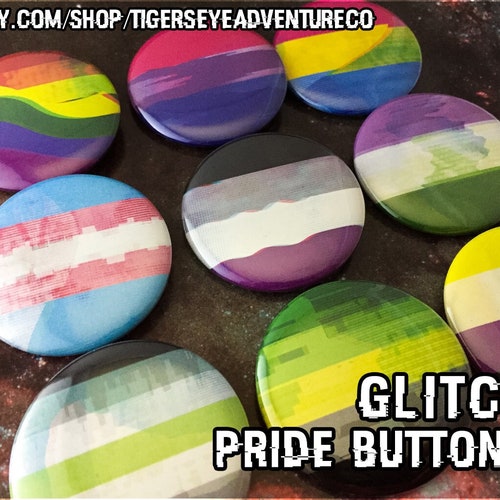 Gem Pride Buttons Choose Any LGBTQ Flag - Etsy