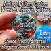 Vintage Pattern Name & Pronoun Buttons custom Button With Your Choice ...