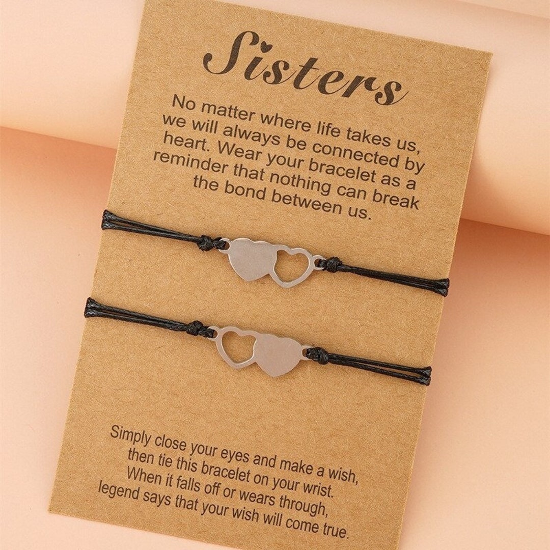 2, 3, 4, 5 Friendship Bracelets Sisters Matching Gift Pinky Promise ...