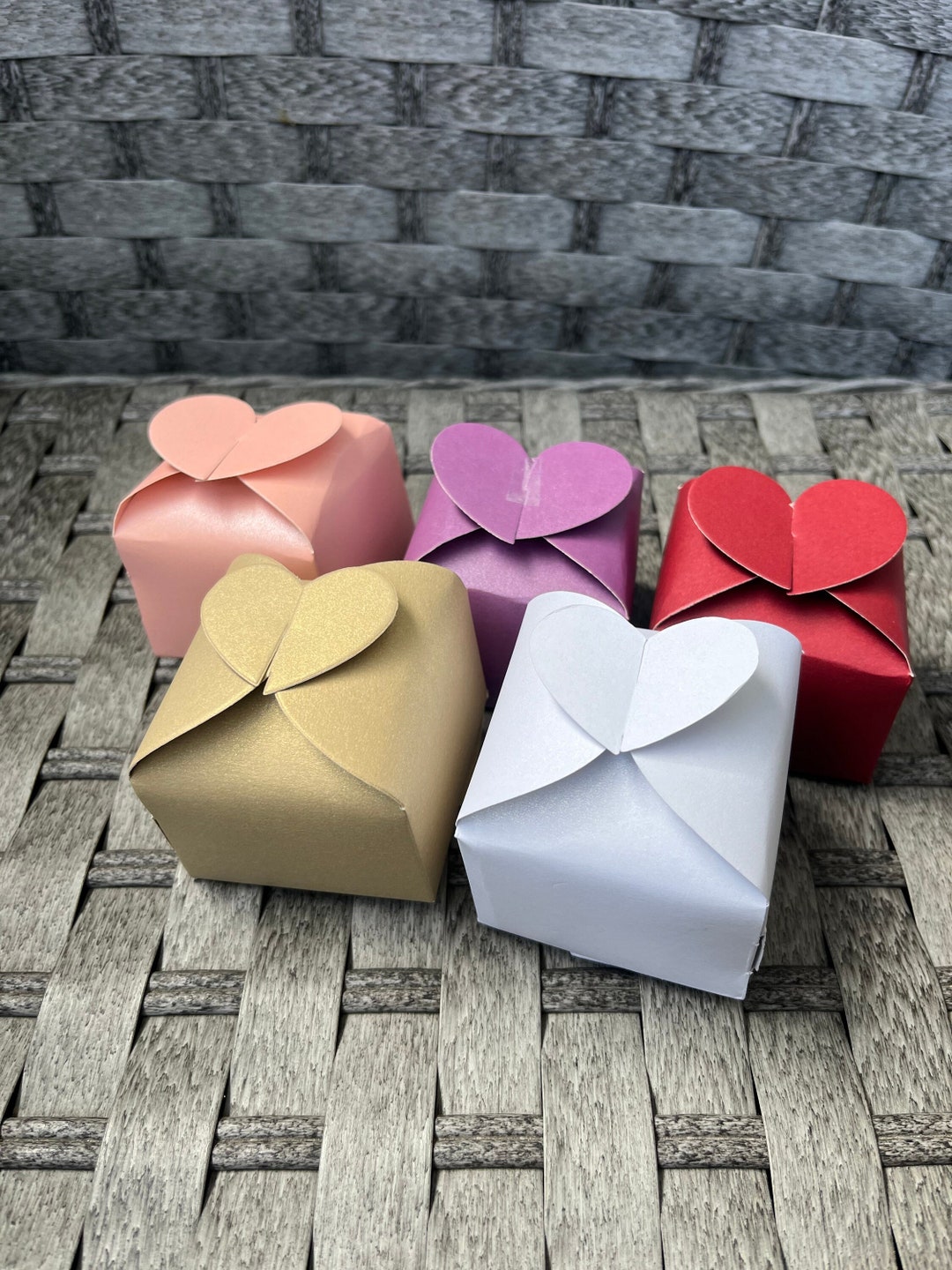 Heart Favor Boxes ~ Wedding Reception Baby Shower Bridal Engagement ...
