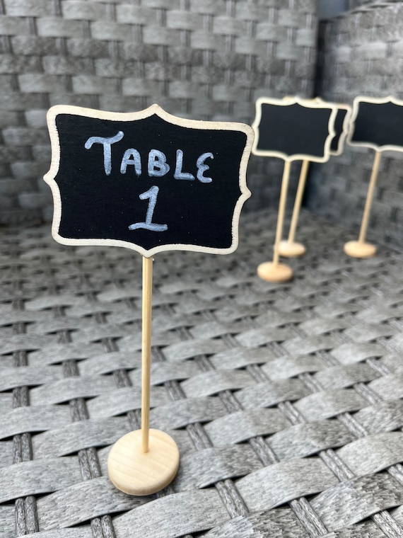 Chalkboard place card holders store