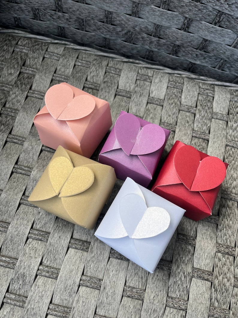 Heart Favor Boxes ~ Wedding Reception Baby Shower Bridal Engagement ...