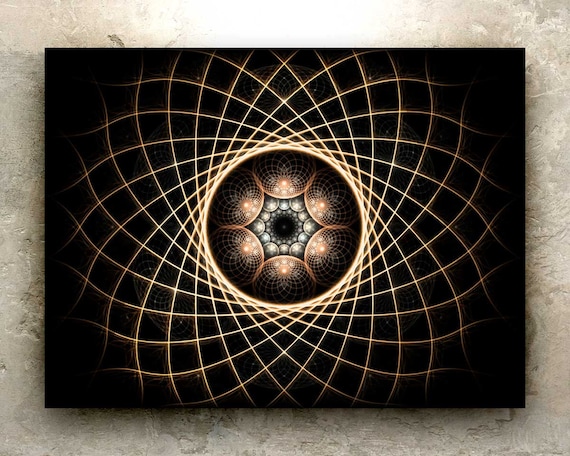 TOROIDAL GAZE HD Art Print: Sacred Geometry Mandala Torus - Etsy