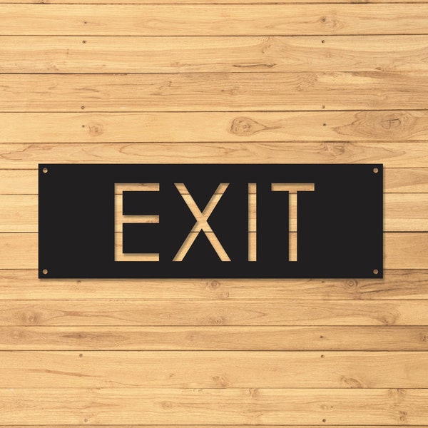 Metal Exit Signs - Etsy