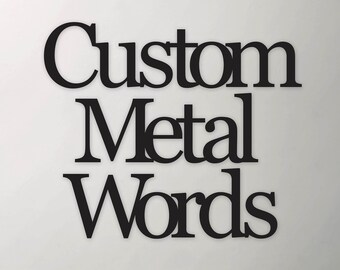 Metal Words - Etsy