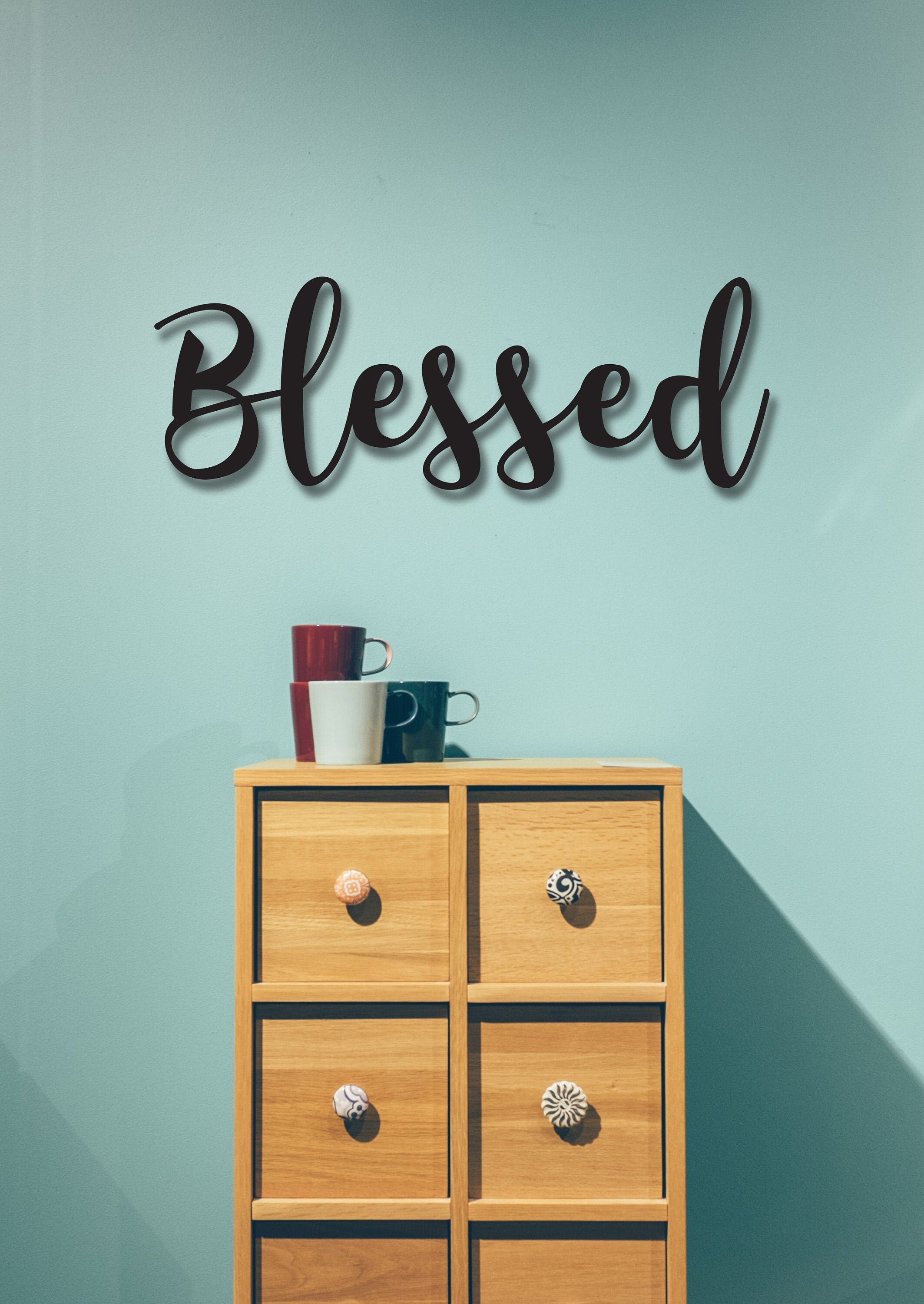 Blessed Metal Sign Blessed Sign Personalize Any Name Any - Etsy
