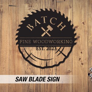 Rustic Saw Blade Sign, Rustic Sign, Carpentry Gifts, Saw Blade for ...