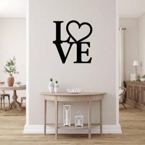 Metal LOVE Sign - Etsy
