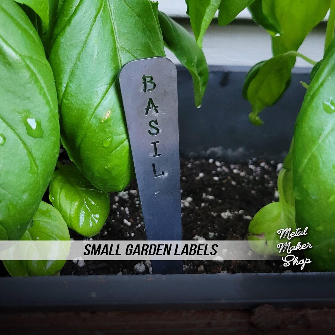 Small Metal Garden Labels: Personalized Plant Markers, 16 Gauge Steel ...