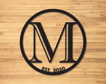 Metal Monogram - Etsy