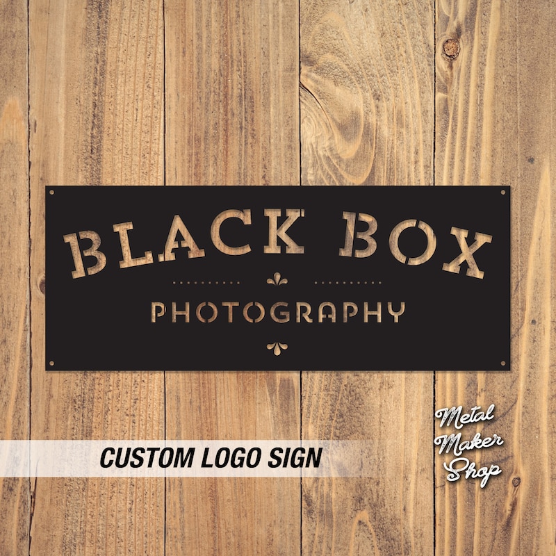 Metal Logo Sign - Etsy