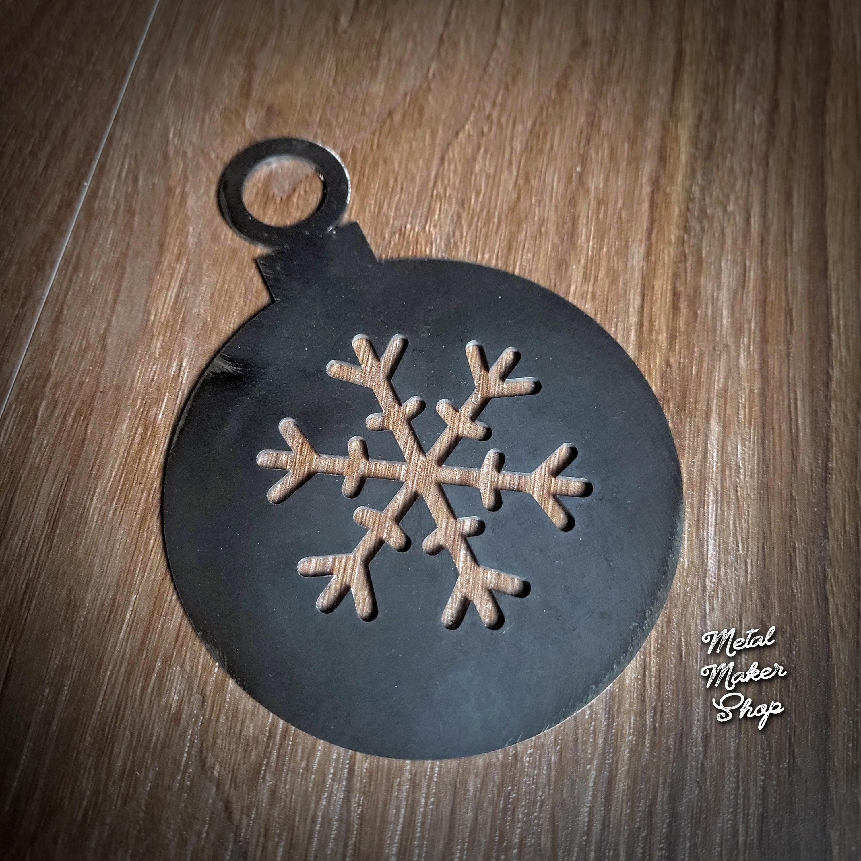 Metal Snowflake Christmas Ornament: Holiday Decor - Etsy