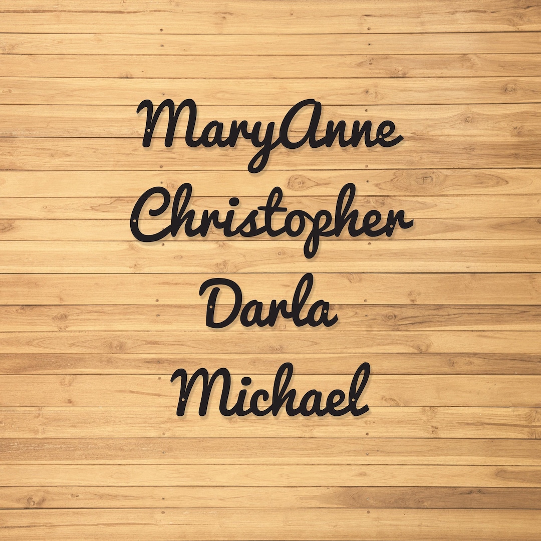 5" Letters, Cursive Names for Kids Room, Script Lettering for Walls ...