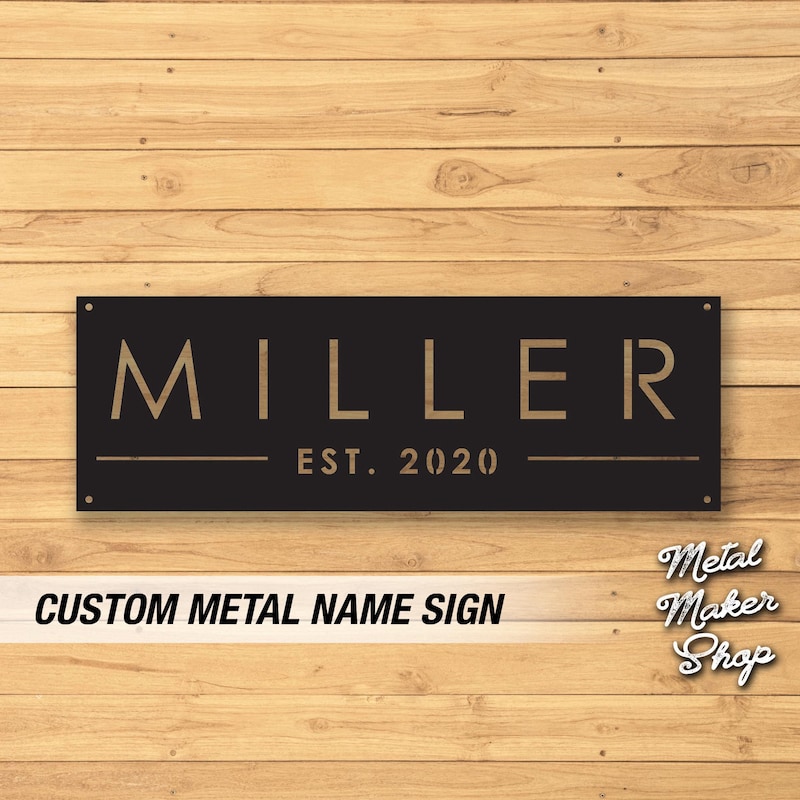 Custom Metal Sign - Etsy