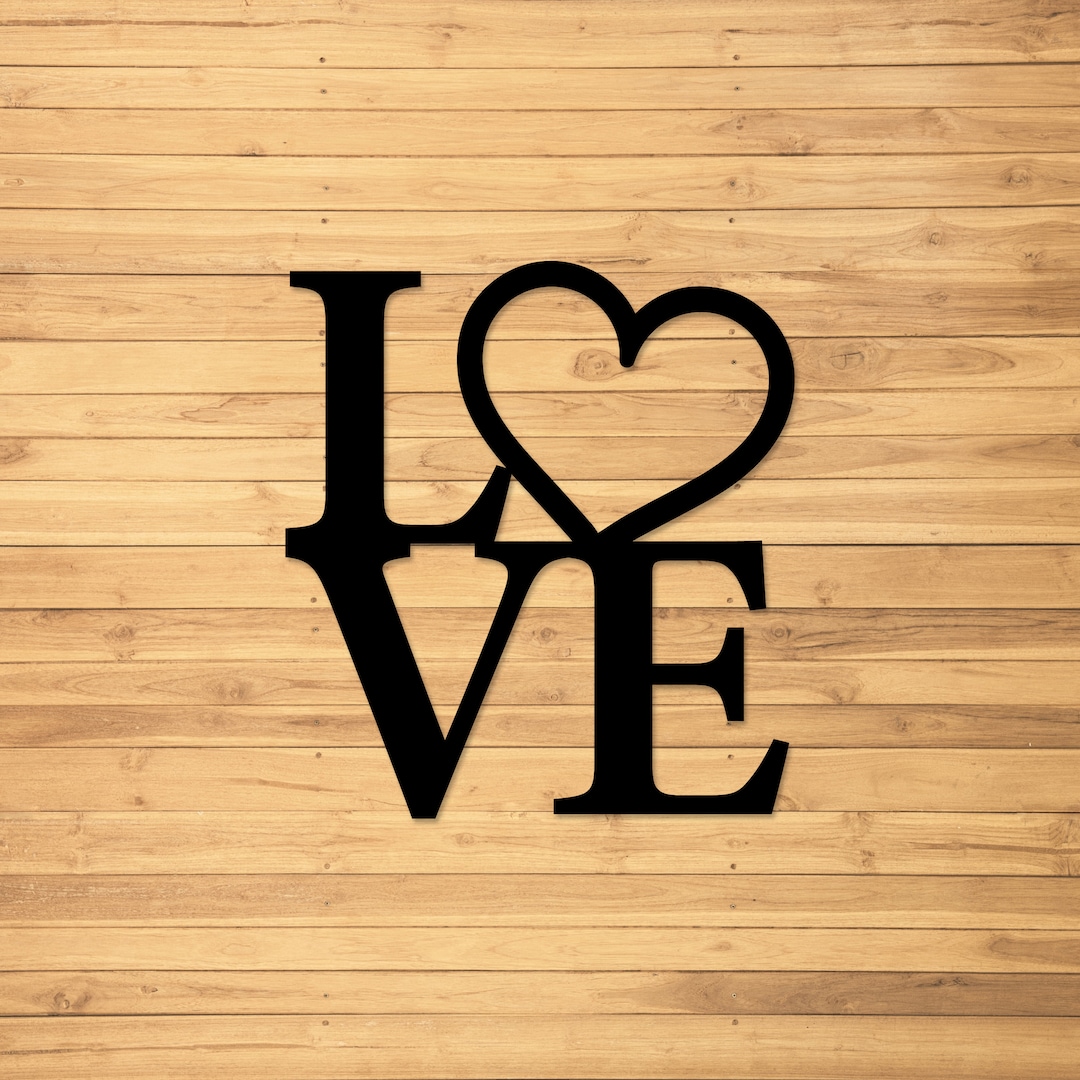 Metal LOVE Sign - Etsy