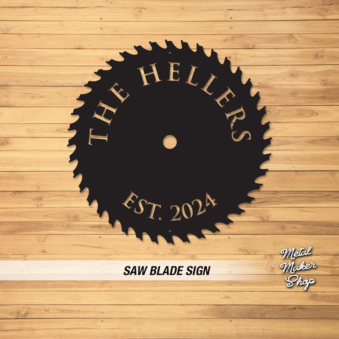 Rustic Saw Blade Sign, Rustic Sign, Carpentry Gifts, Saw Blade for ...