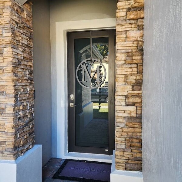 Monogram Door Hanger - Etsy