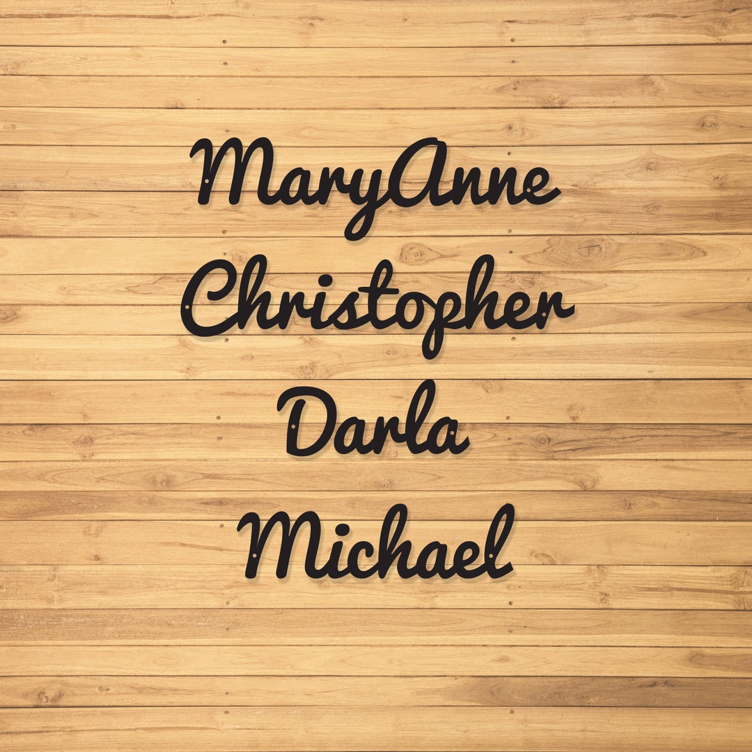 5 Letters, Cursive Names for Kids Room, Script Lettering for Walls ...