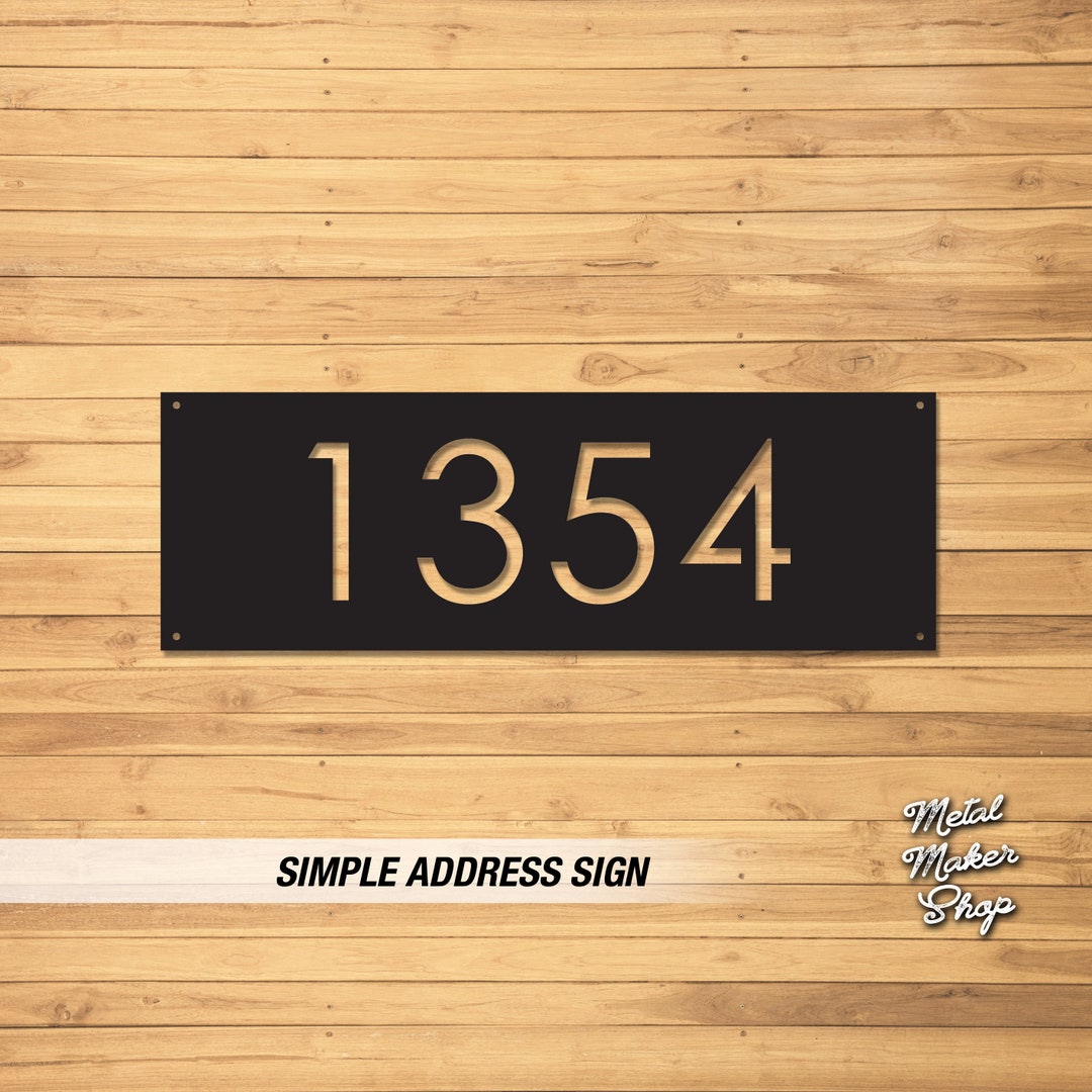 Metal Signs Personalized, Custom Metal Address Sign, Home Address ...