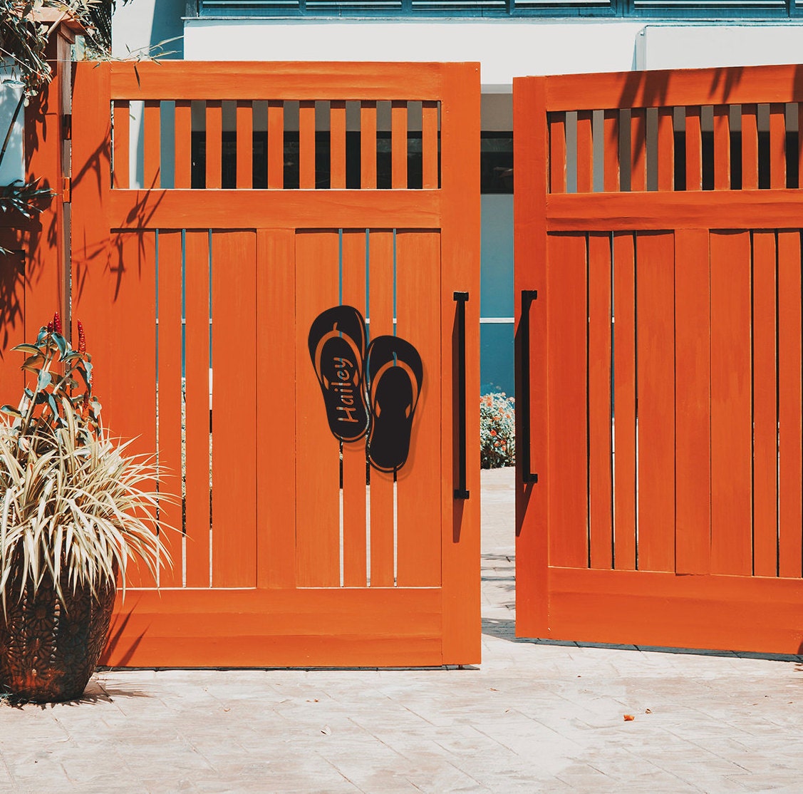 Flip Flop Sign Sandal Sign Custom Metal Sign Metal Name - Etsy