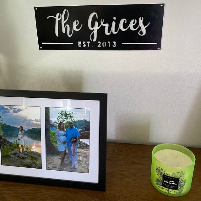 Script Font Sign Metal Signs Personalized Custom Metal | Etsy