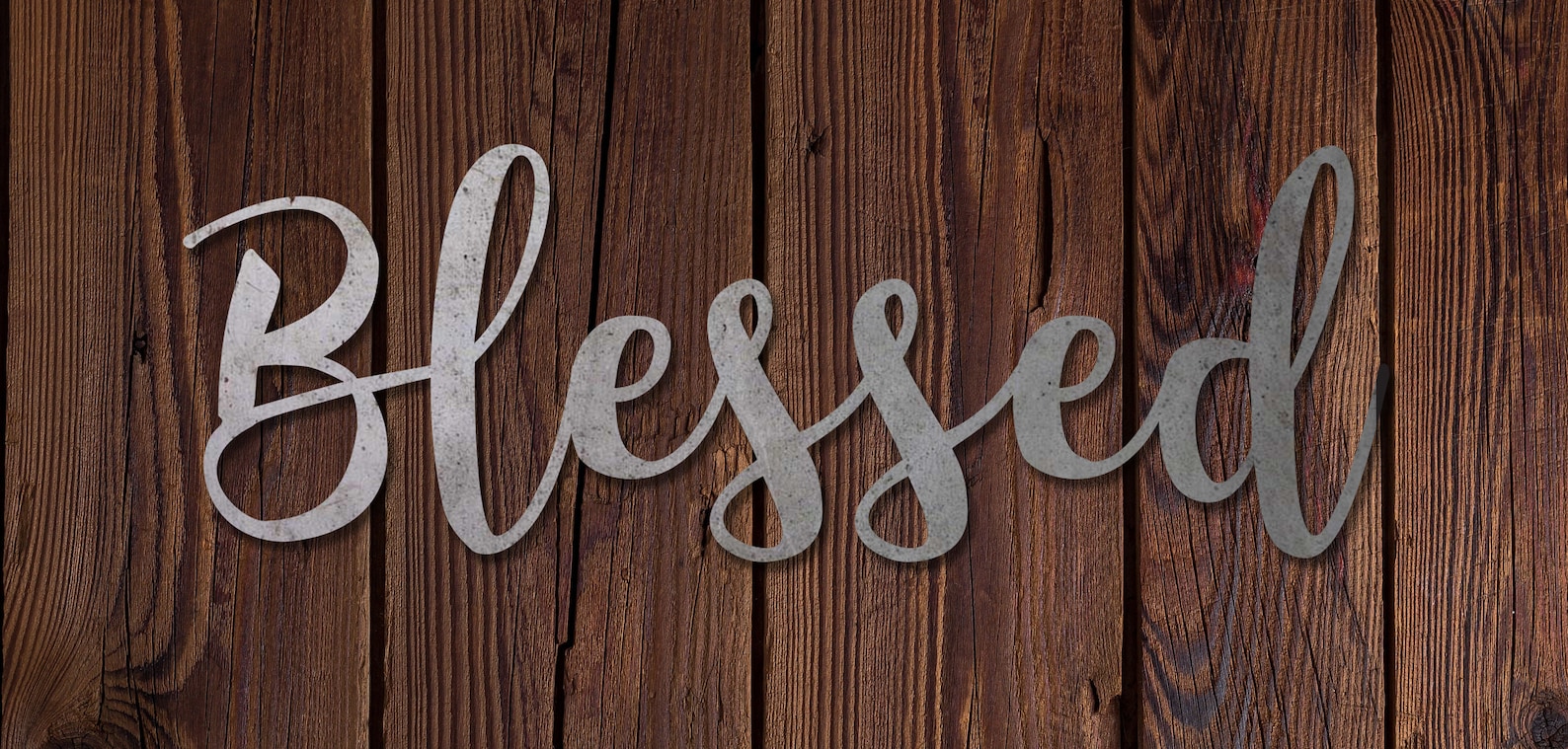 Blessed Metal Sign Blessed Sign Personalize Any Name Any - Etsy