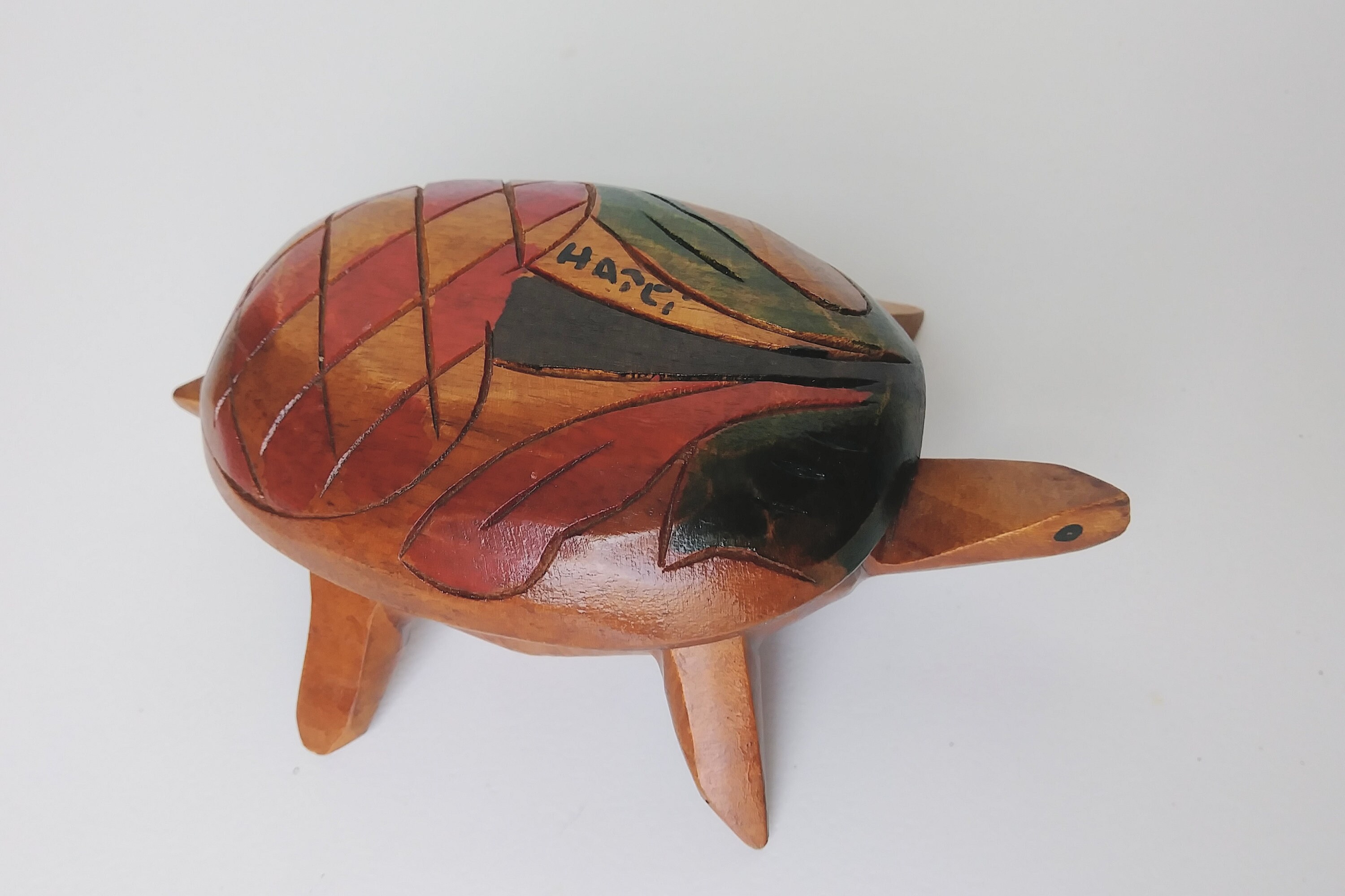 Hand Carved Wood Turtle Box - Etsy