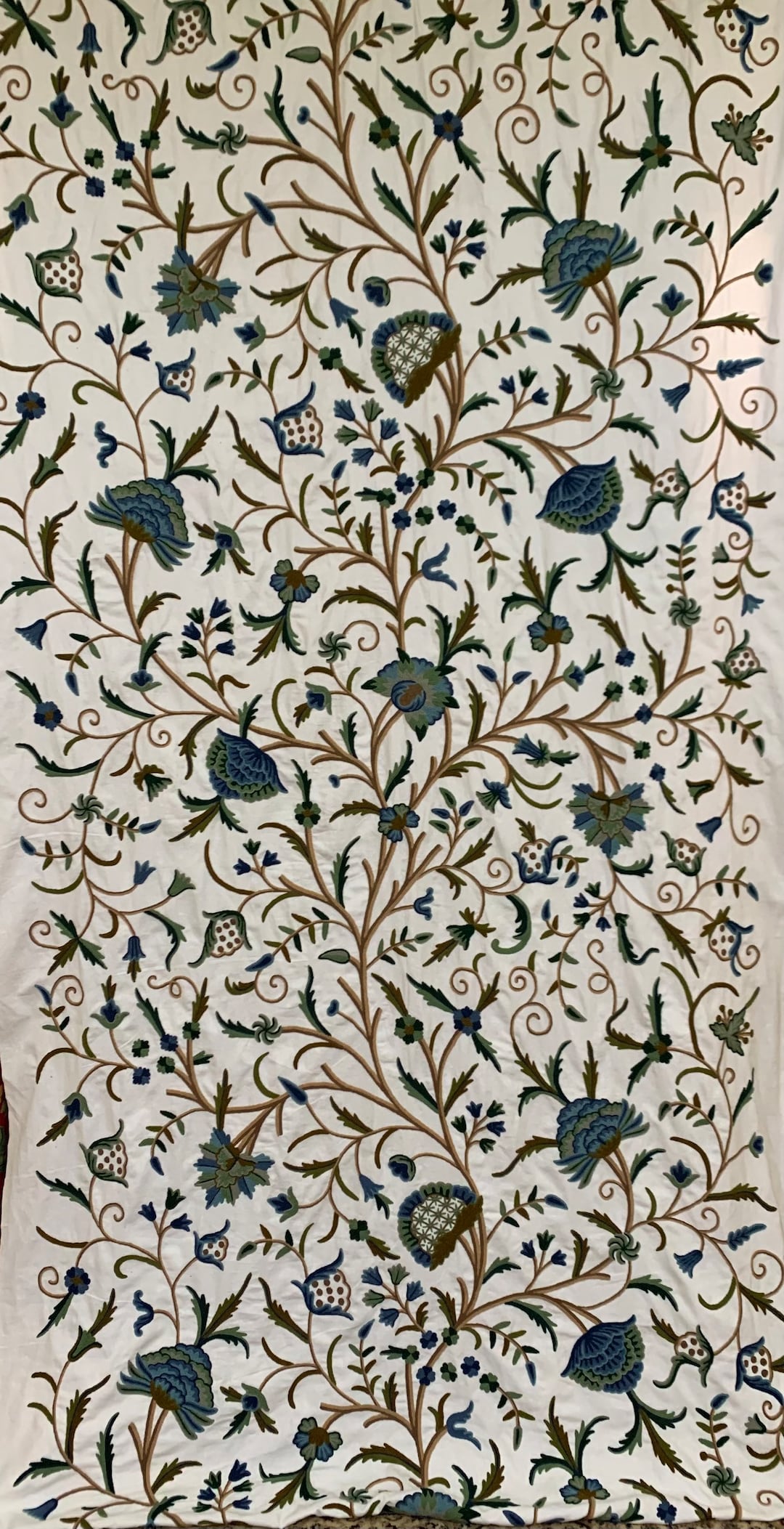 Hand Embroidery Crewel Fabric Design Woods Base Fabric is Cotton Duck ...