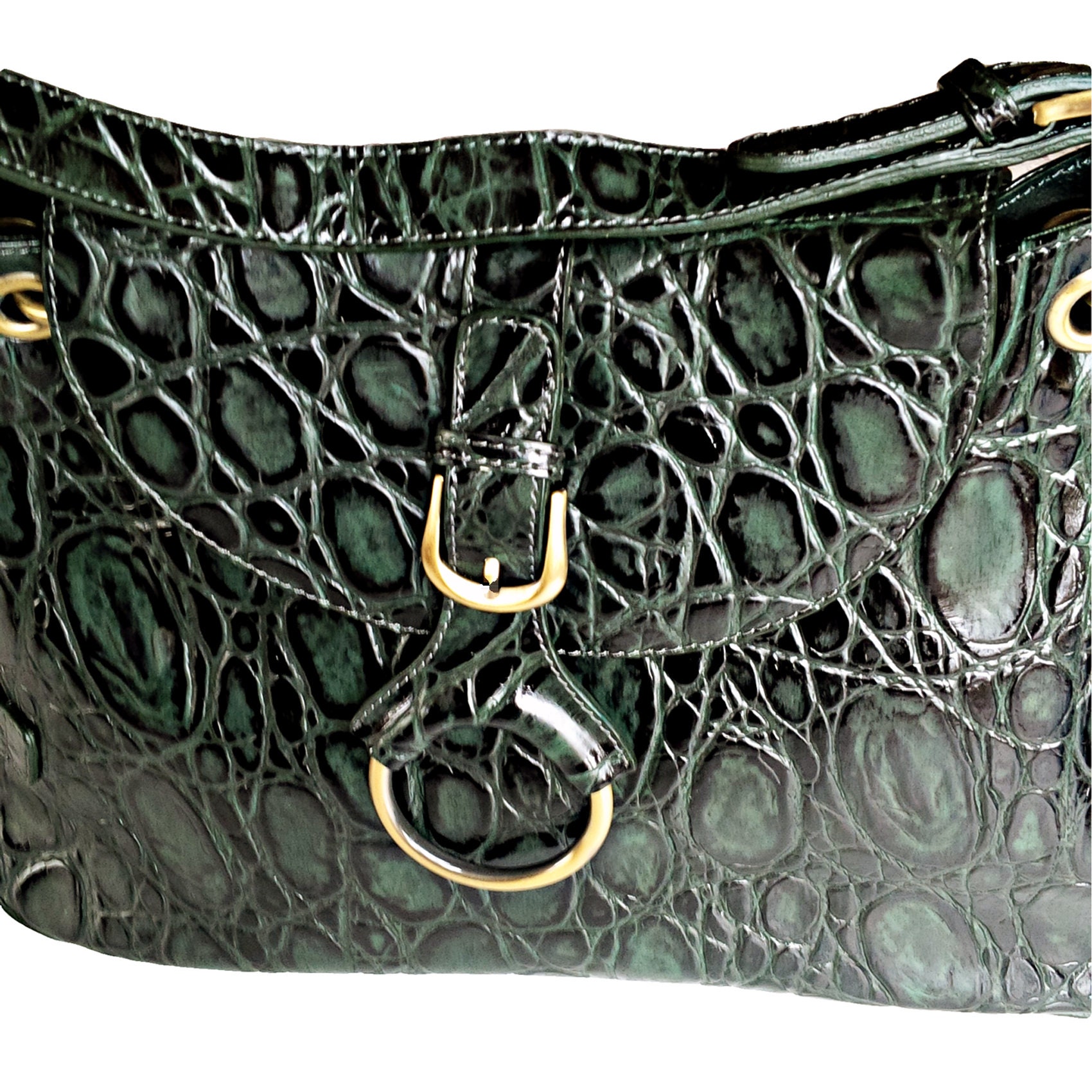 Charlie Lapson-limited Edition Leather Handbag Crock Embossed Ample ...