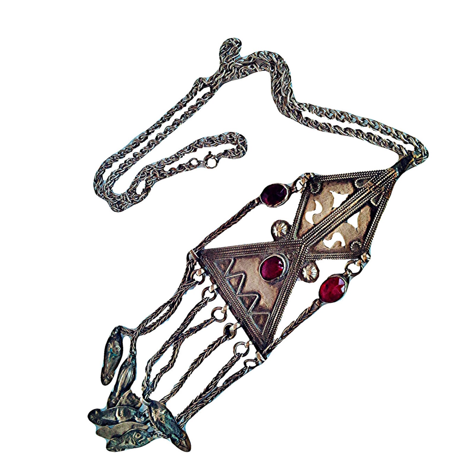 Antique Middle Eastern Handcrafted Necklace Tribal Wedding Ornament ...