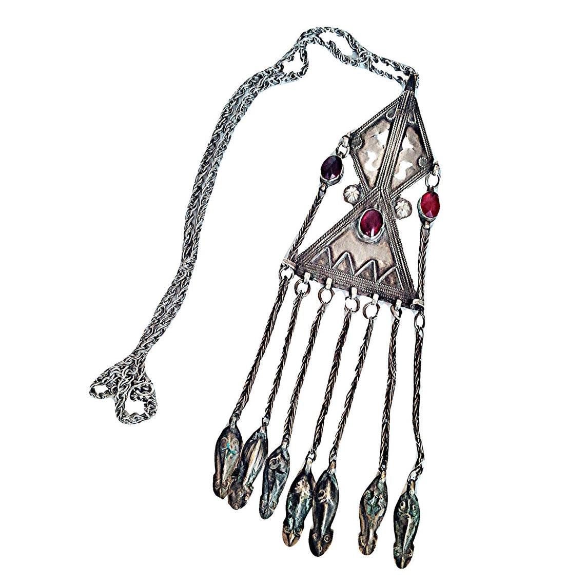 Antique Middle Eastern Handcrafted Necklace Tribal Wedding Ornament ...