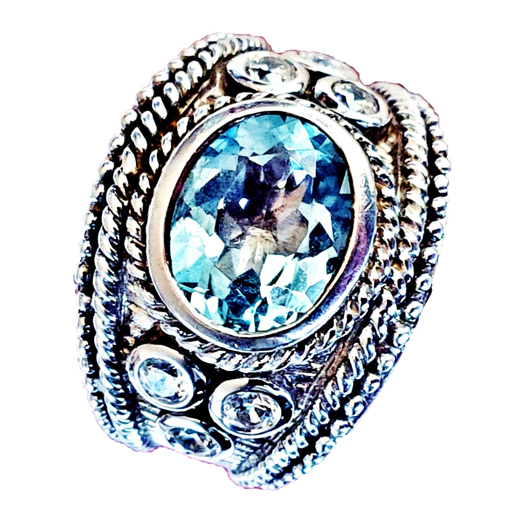 Judith Ripka Signet Ring Handmade 925 Sterling Silver Swiss - Etsy