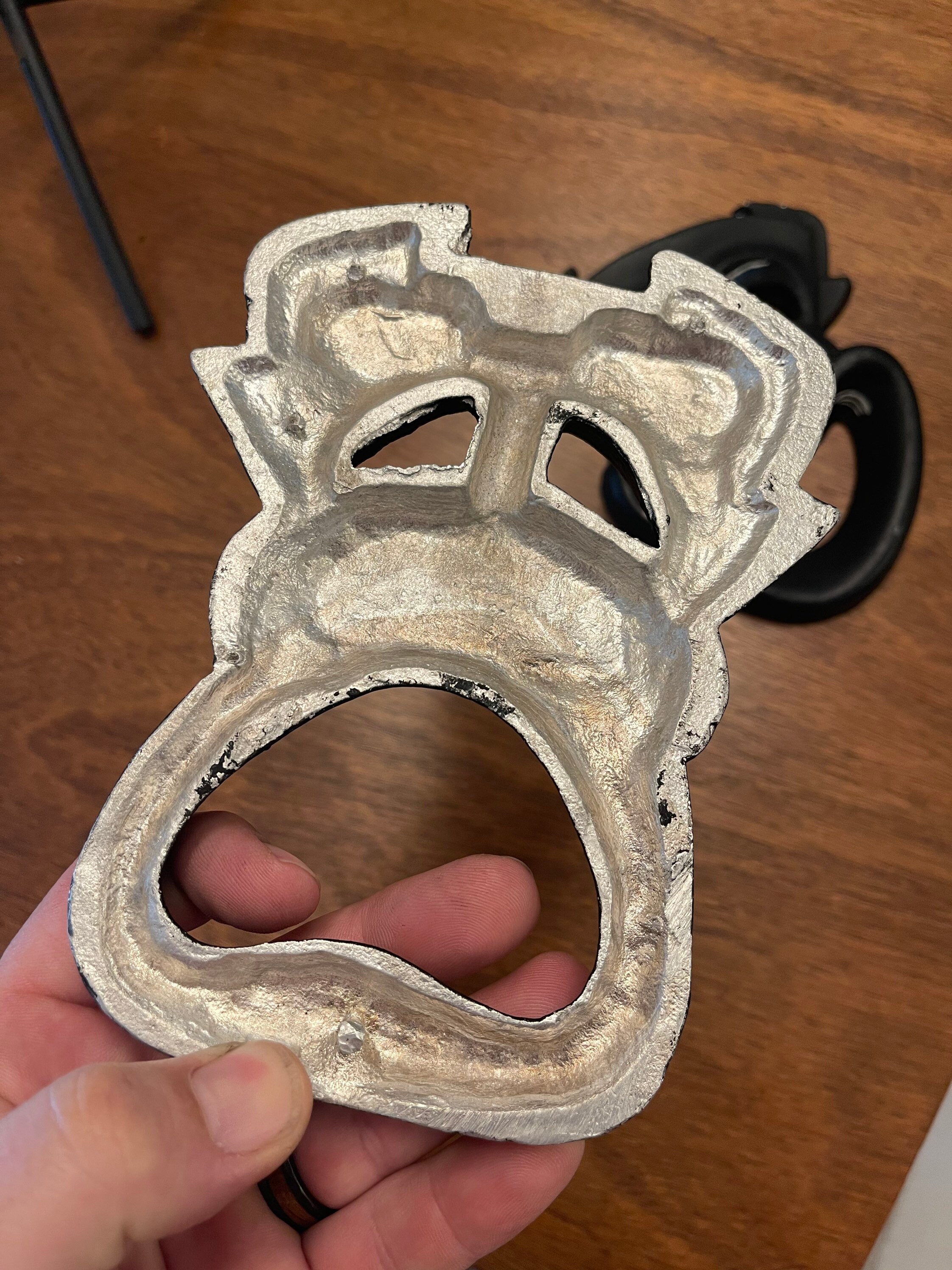 Vintage Mid Century Cast Aluminum Comedy & Tragedy Theater Face Mask ...