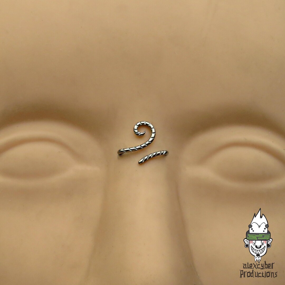 Handmade Titanium Third Eye Bridge Piercing 16g1.2x11mm - Etsy