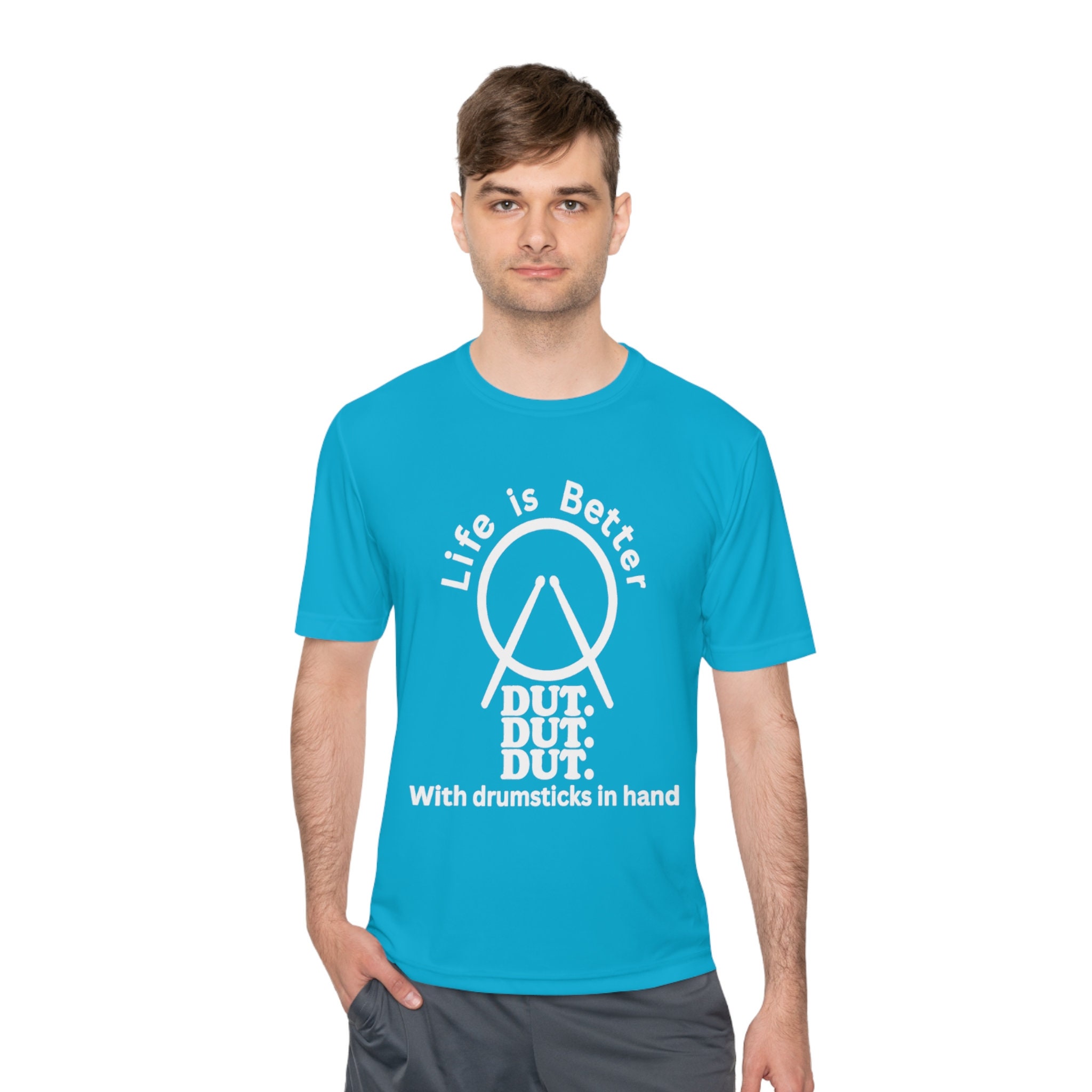 Drum Shirt Dut Dut Dut Marching Band Drum Line Band Camp Sticks in Hand ...