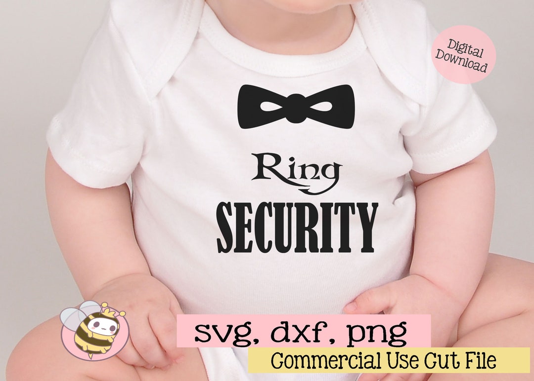 Ring Security SVG, Ring Bearer With Bow Tie SVG, Wedding Svg - Etsy