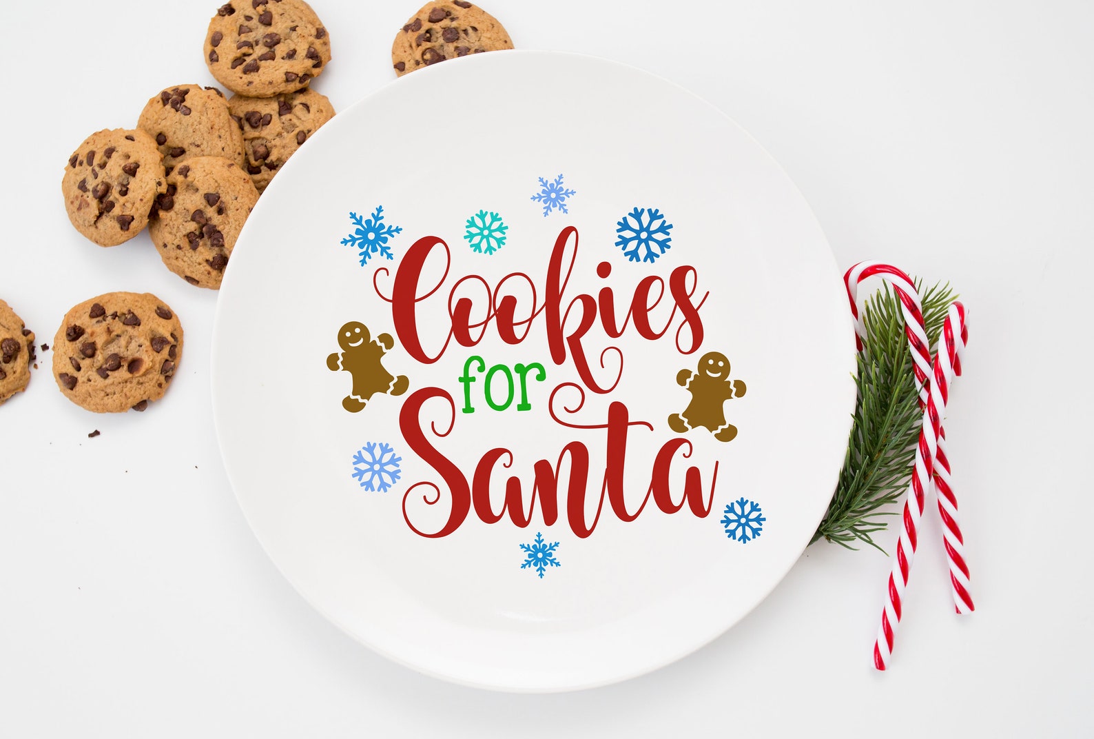 Cookies for Santa SVG, Christmas SVG File, Xmas SVG Cut File, Happy ...