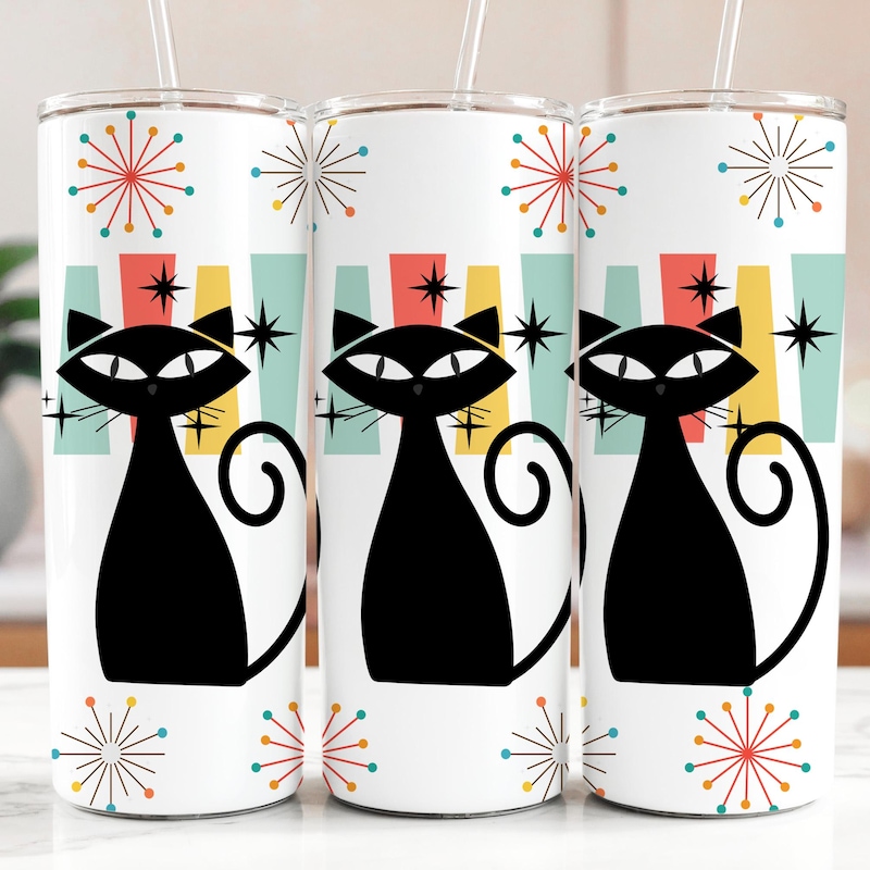 Atomic Cat Art - Etsy