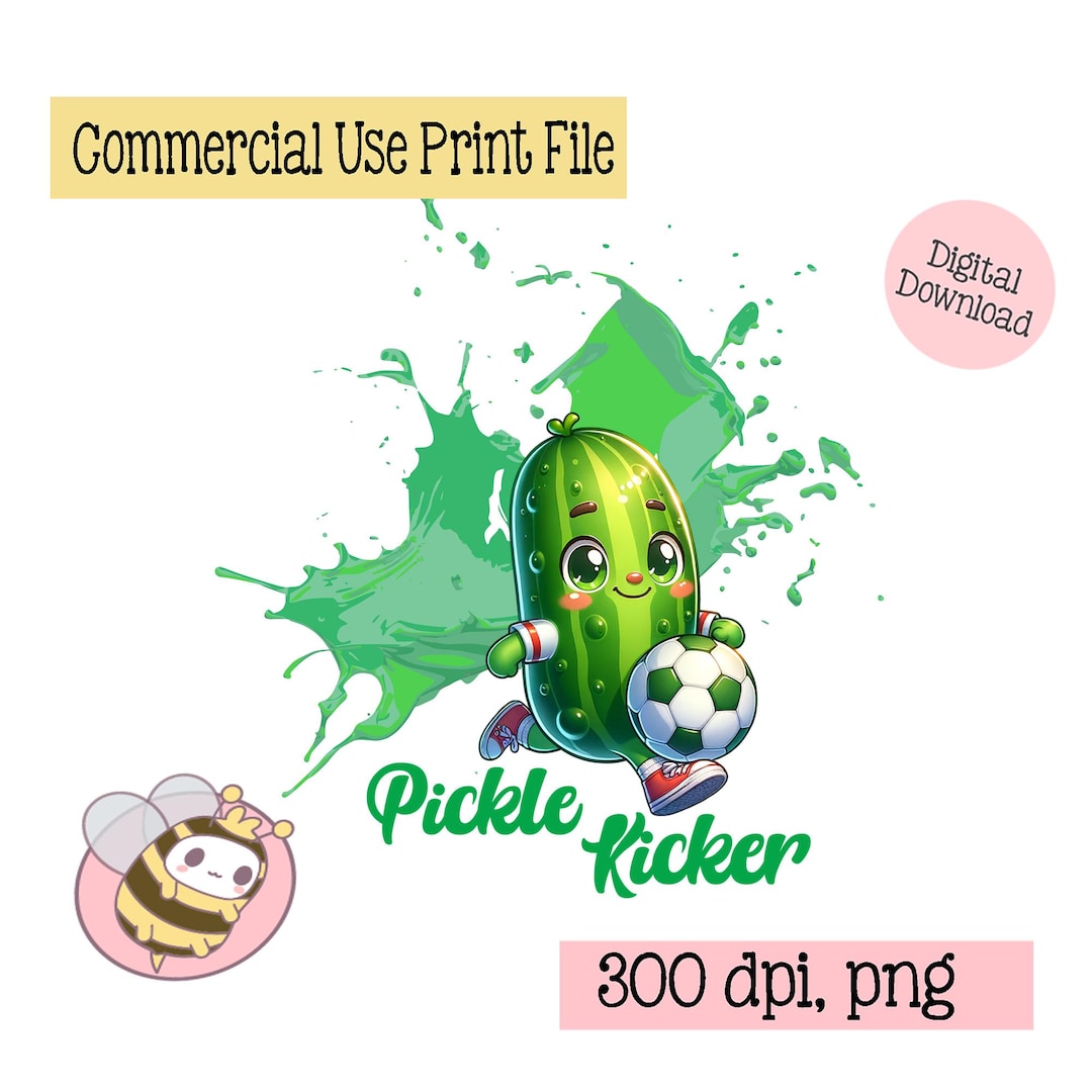 Funny Pickle Soccer PNG: Sports Clipart (digital Download) - Etsy