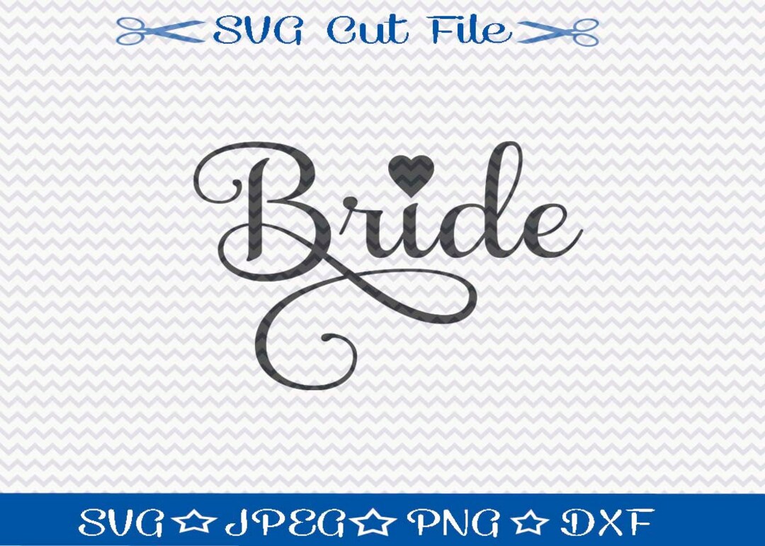 Bride SVG File for Wedding, SVG Cut File for Cameo - Etsy