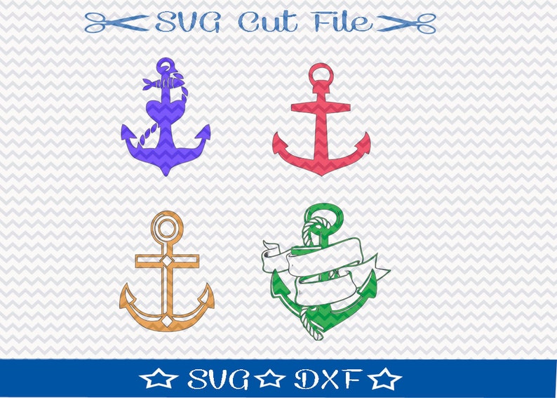 Anchor SVG File / SVG Cut File for Silhouette / Nautical Svg / - Etsy