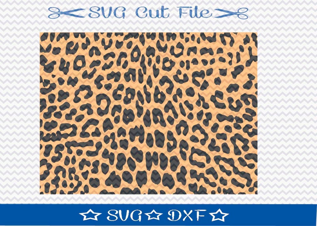 Leopard Print Pattern SVG File, SVG Cut File for Silhouette, Animal ...